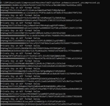 Mass Hex To WIF - cryptoxploits