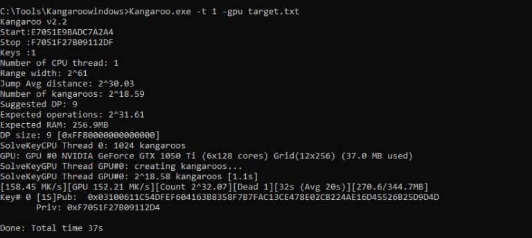 Kangaroo - cryptoxploits